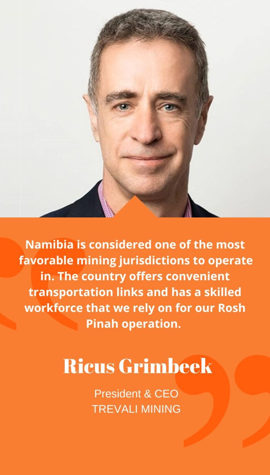 President & CEO TREVALI MINING – Ricus Grimbeek – The Business Insight
